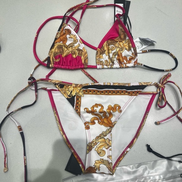 Versace | Swim | Versace Twopiece Renaissance Print Bikini Swimsuit ...